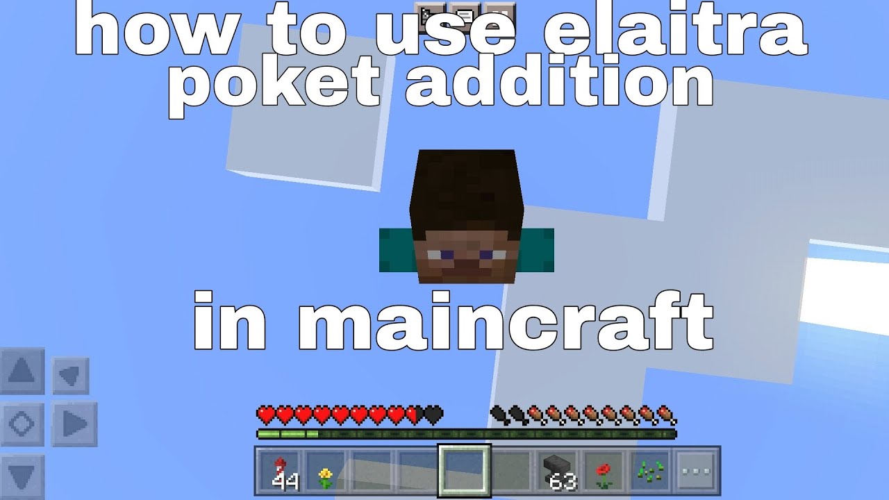 how to use elaitra in poket additional in minecraft| yo riar| only 2 ...