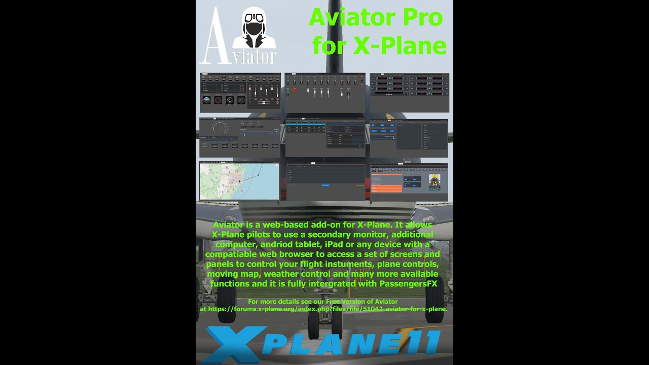 Aviator Pro for X-Plane 11 - YouTube