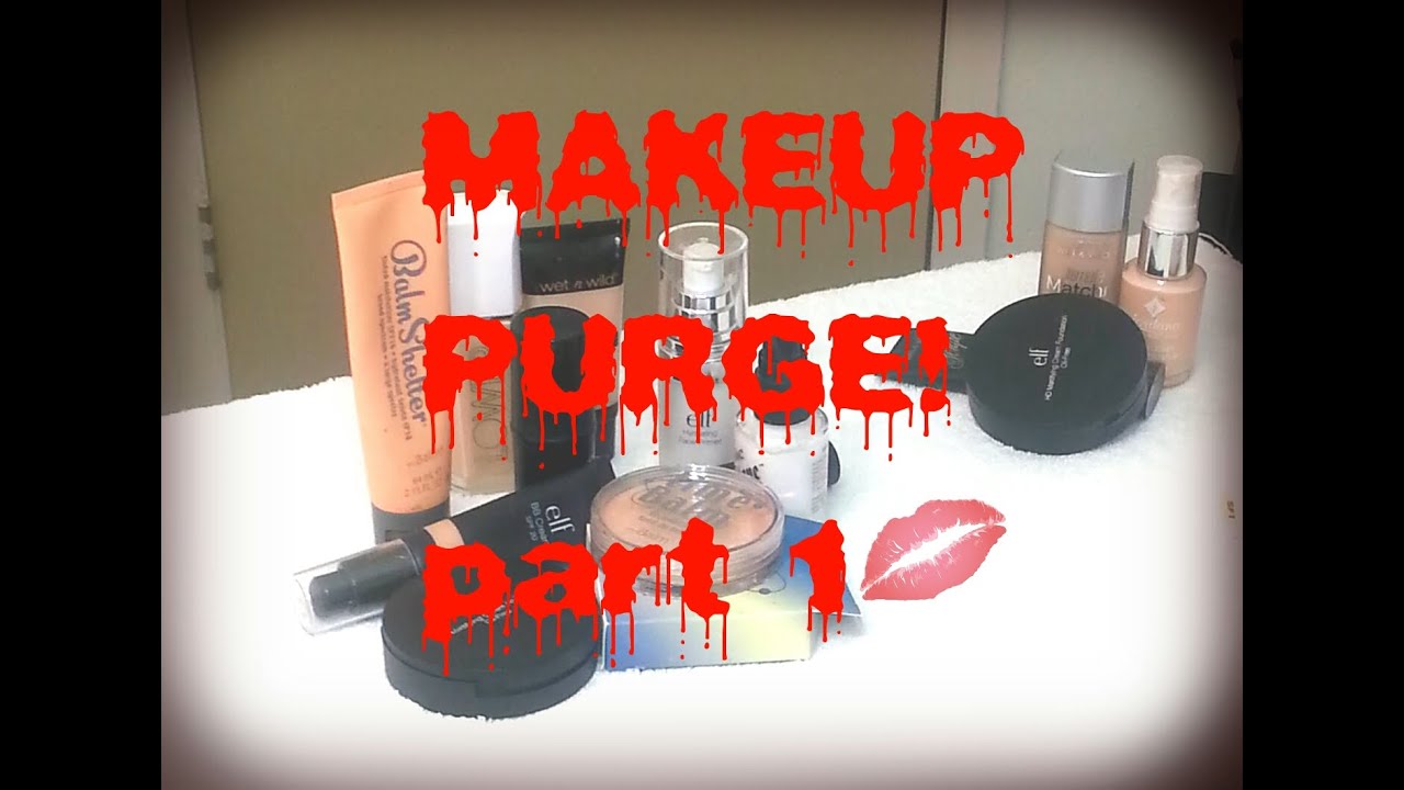 Makeup Purge! Part 1- Foundation and Powders - YouTube