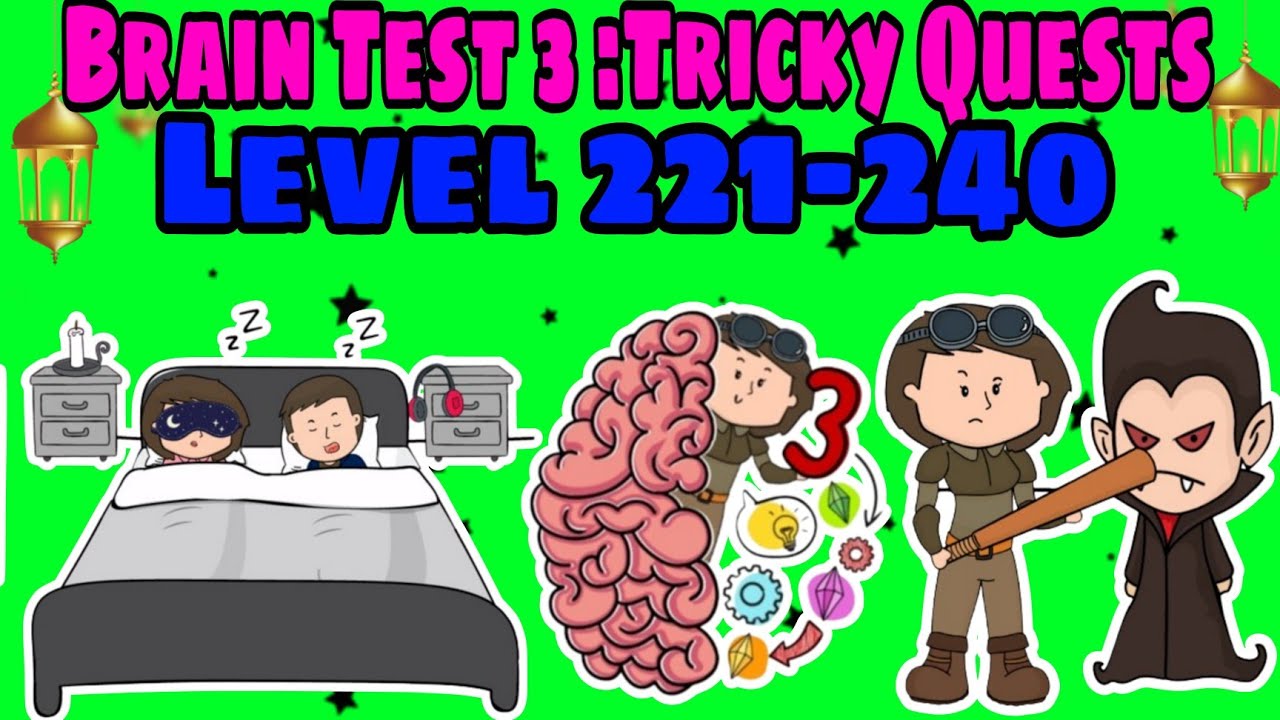 Brain Test 3 :Tricky Quests (Level 221-240) 🤯🔥🥴🧠 - YouTube