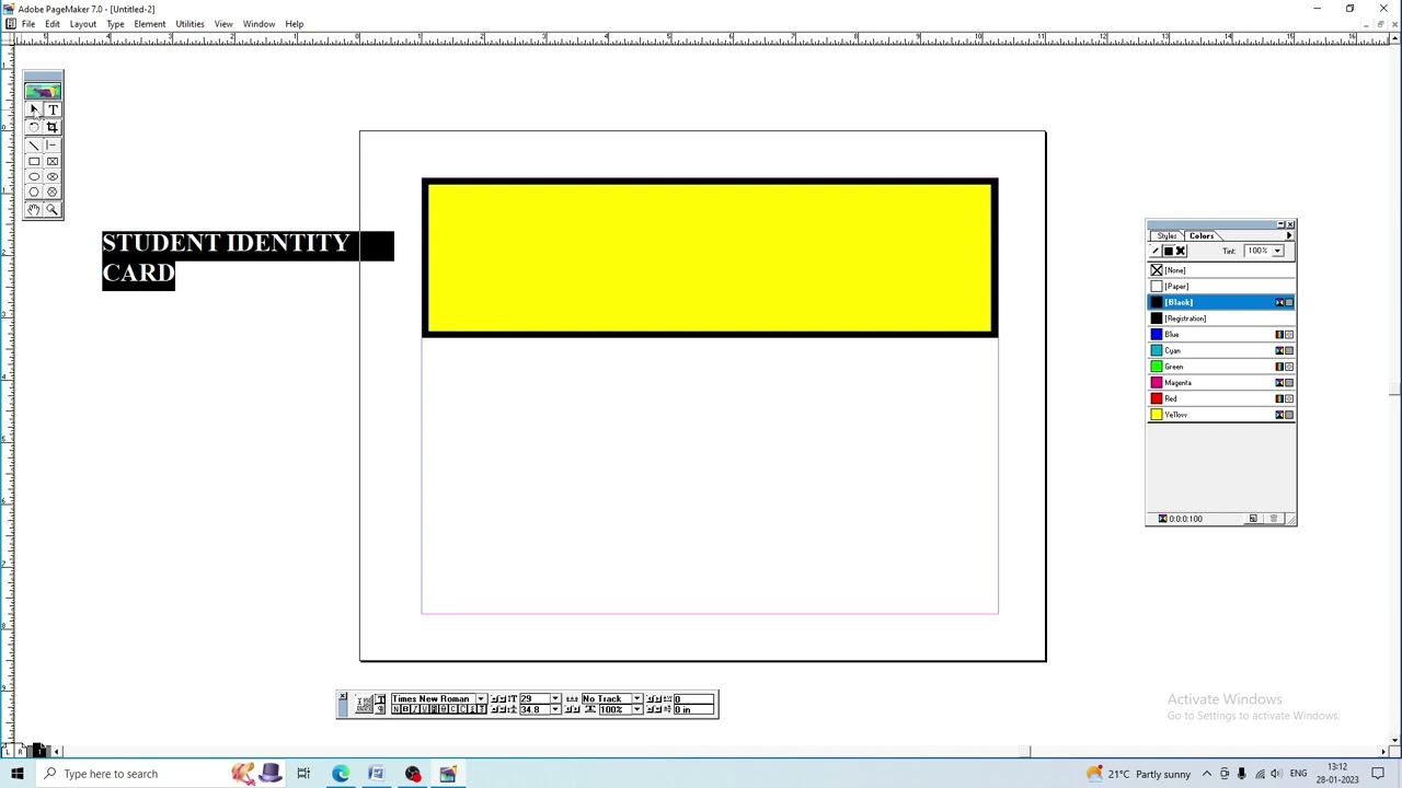 How To Create The IDENTITY Card In The PageMaker Program Savita Singh How To Create The IDENTITY Card In The PageMaker Program Savita Singh