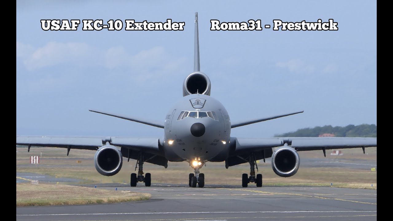 McDonnell Douglas KC-10 Extender - Roma 31 - YouTube