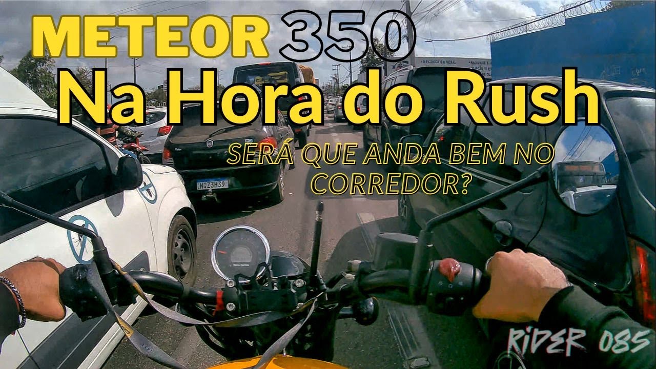 Meteor 350 na hora do rush será que é boa de corredor? - YouTube