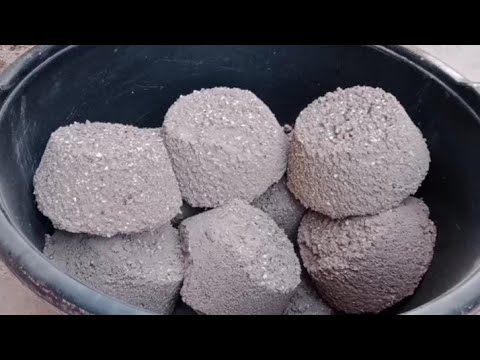 Extra gritty sand cement crumble dry and water 🌊💦💯 satisfying sound ...