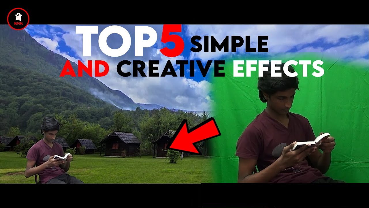 Top 5 simple and creative editing effects. #TwiConst - YouTube
