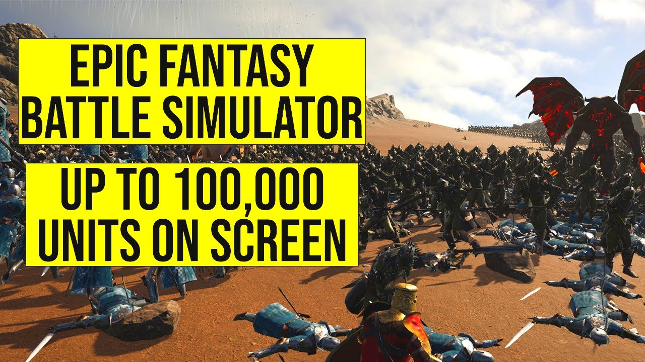 Epic Fantasy Battle Simulator Gameplay | Summon a DEMON LORD - YouTube