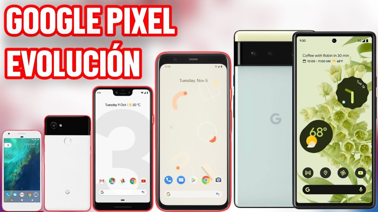 EVOLUCIÓN GOOGLE PIXEL 2022 Pixel 1, pixel 2, pixel 3, pixel 4 - YouTube