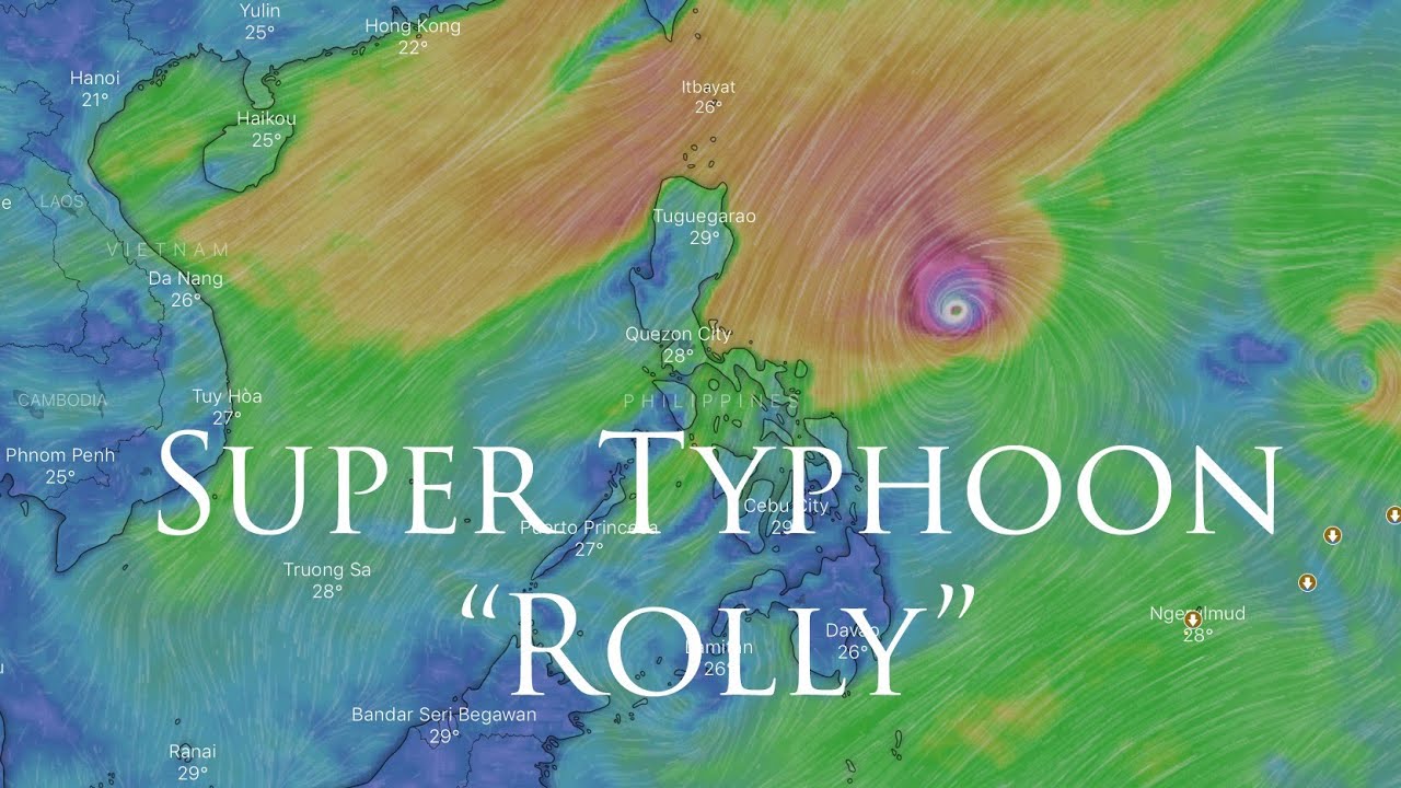 Super Typhoon "Rolly" Live tracking - YouTube