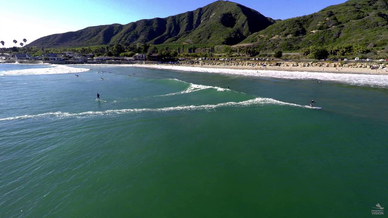 Ventura CA Faria State Beach Fly Over UHD 4k - YouTube