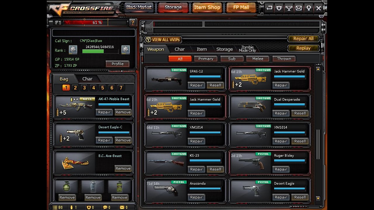Crossfire NA:AK 47 Noble Beast - YouTube