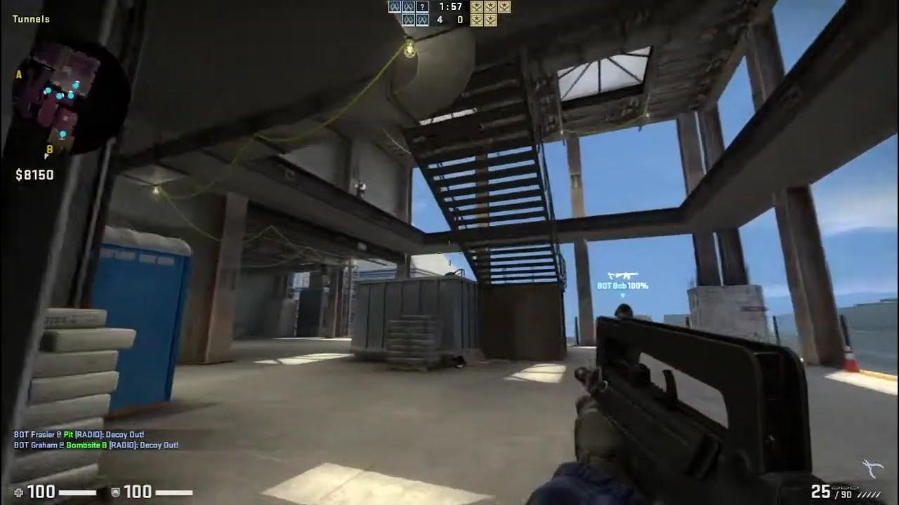 Counter-Strike Global Offensive || Vertigo || Practice With Bots - YouTube