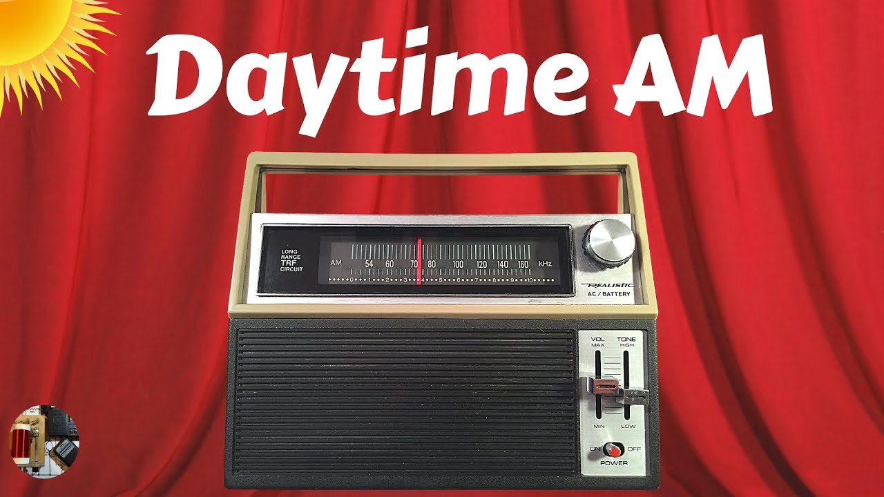 Realistic Long Range AM Radio 12-655 Daytime AM - YouTube
