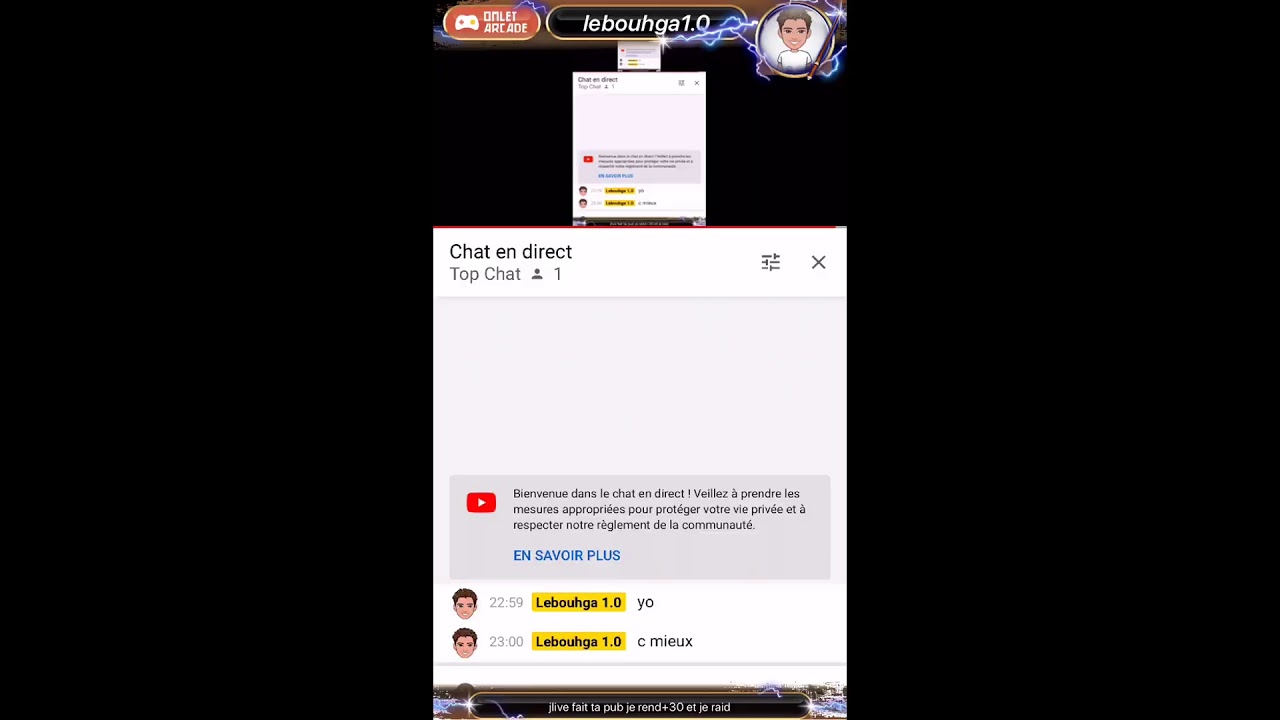 🛑🛑live fait ta pubje rend plus 30 et je raid🛑🛑 - YouTube