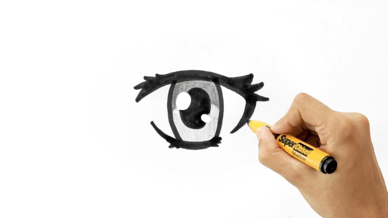 How to Draw an Anime Eye | Easy Step by Step | Draw with Sketchy - YouTube