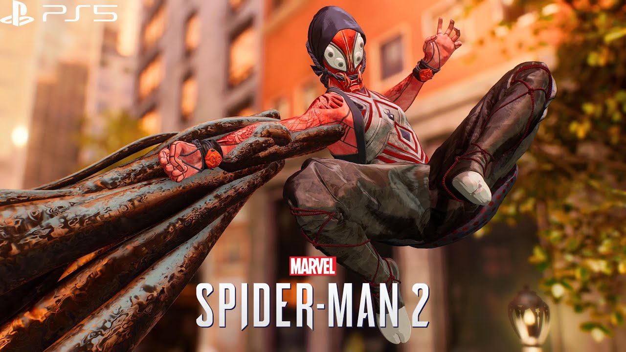 Kumo Suit Red-Black Styles - Marvel's Spider-Man 2 PS5 gameplay - YouTube