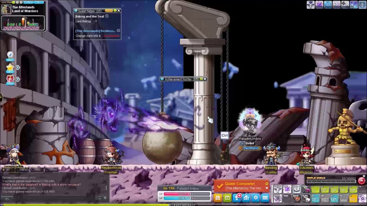 Global Maplestory Afterlands questline Guide part 1 - YouTube