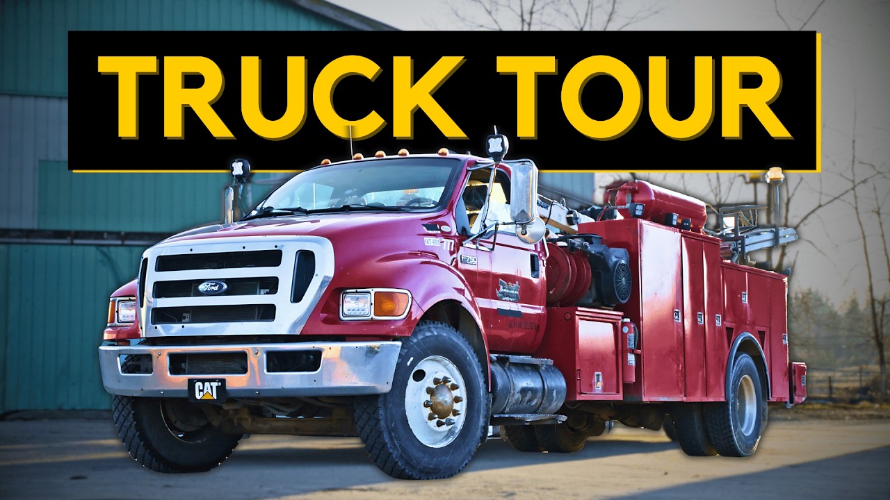 Inside a SOLO BUSH MECHANIC Service Truck - FORD F-750 TOUR - YouTube