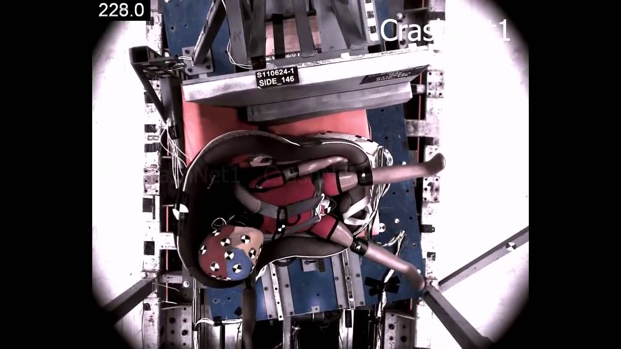 Child Seat Crash Test Combi Zeus Turn 360 Forward Facing, Side Impact ...