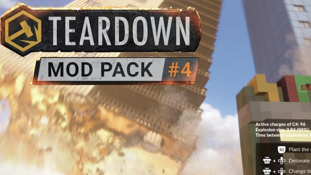 Teardown Mod Pack 4 Maps!!! EXPLOSIONS EVERYWHERE!!! - YouTube