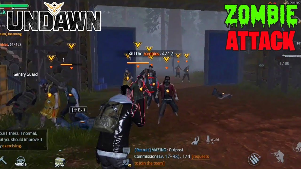 UNDAWN | ZOMBIE ATTACK ON REDWOODS | ADITYA ALL GAMES YT - YouTube