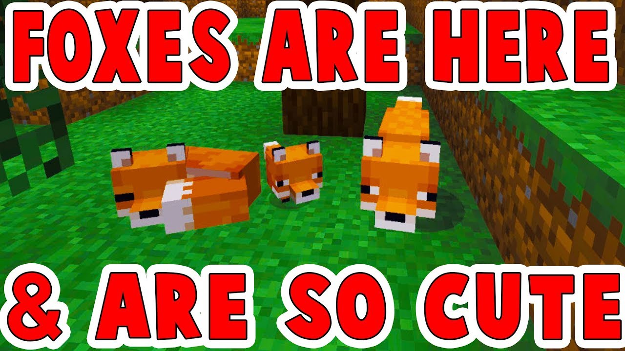 Foxes are in Minecraft 19w07a + 1.10.0.4 SnapShot Review - YouTube