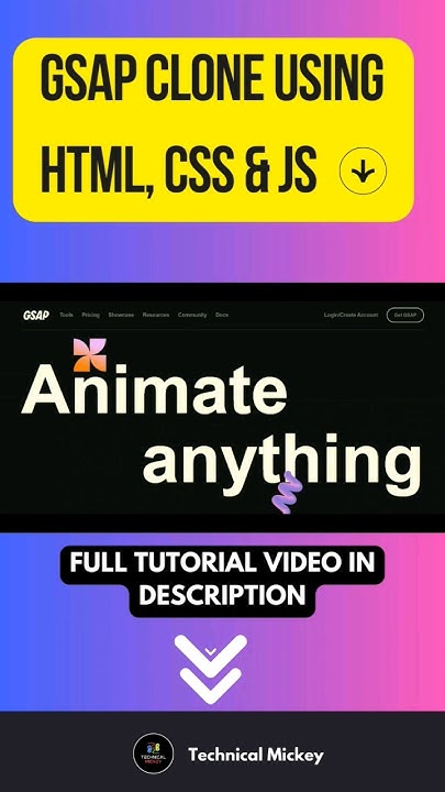 Gsap Website Clone Using Html Css And Javascript Gsapanimation Shorts Viralshorts Youtube