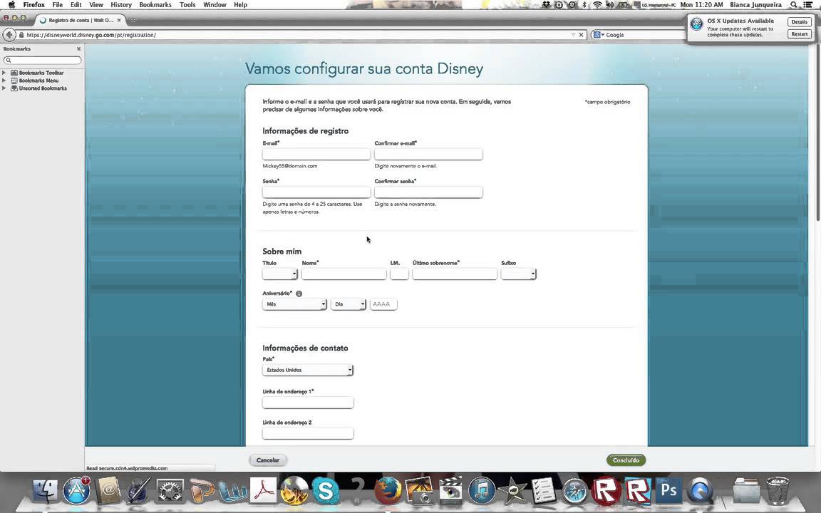 Como Criar Sua Conta no Site da Disney ! - YouTube
