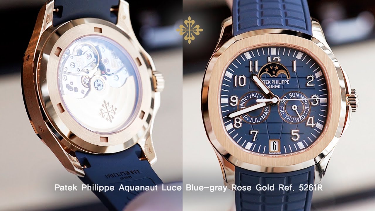 Patek Philippe Aquanaut Luce Blue-gray Rose Gold Ref. 5261R-001 ...