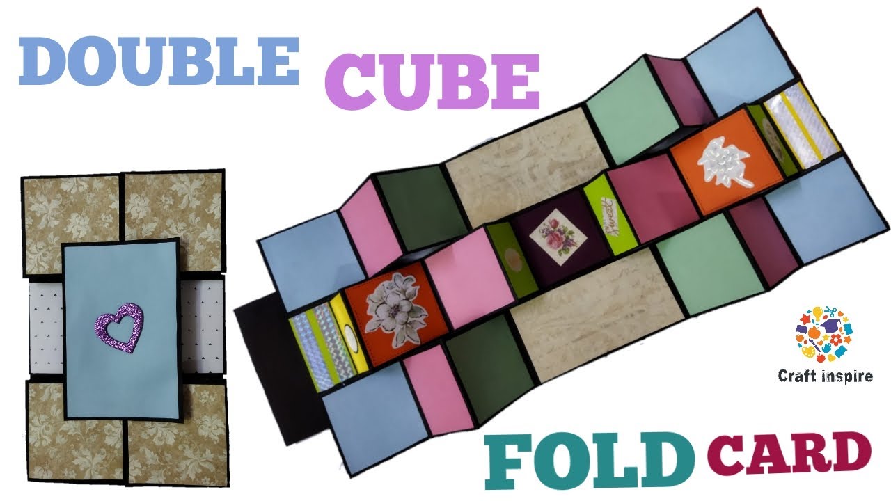 DOUBLE CUBE FOLD CARD TUTORIAL - BY CRAFT INSPIRE - YouTube