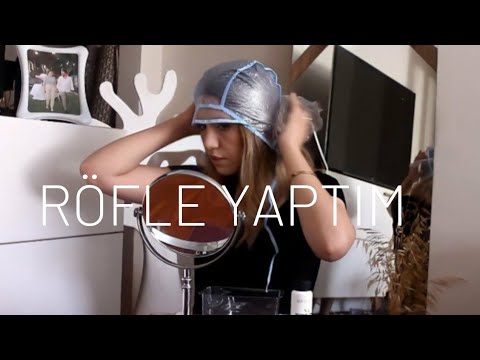 EVDE RÖFLE SETİ DENEDİM /Röfle Yaptım Sonuç Nasıl Oldu صبغ الشعر الأشقر في المنزل