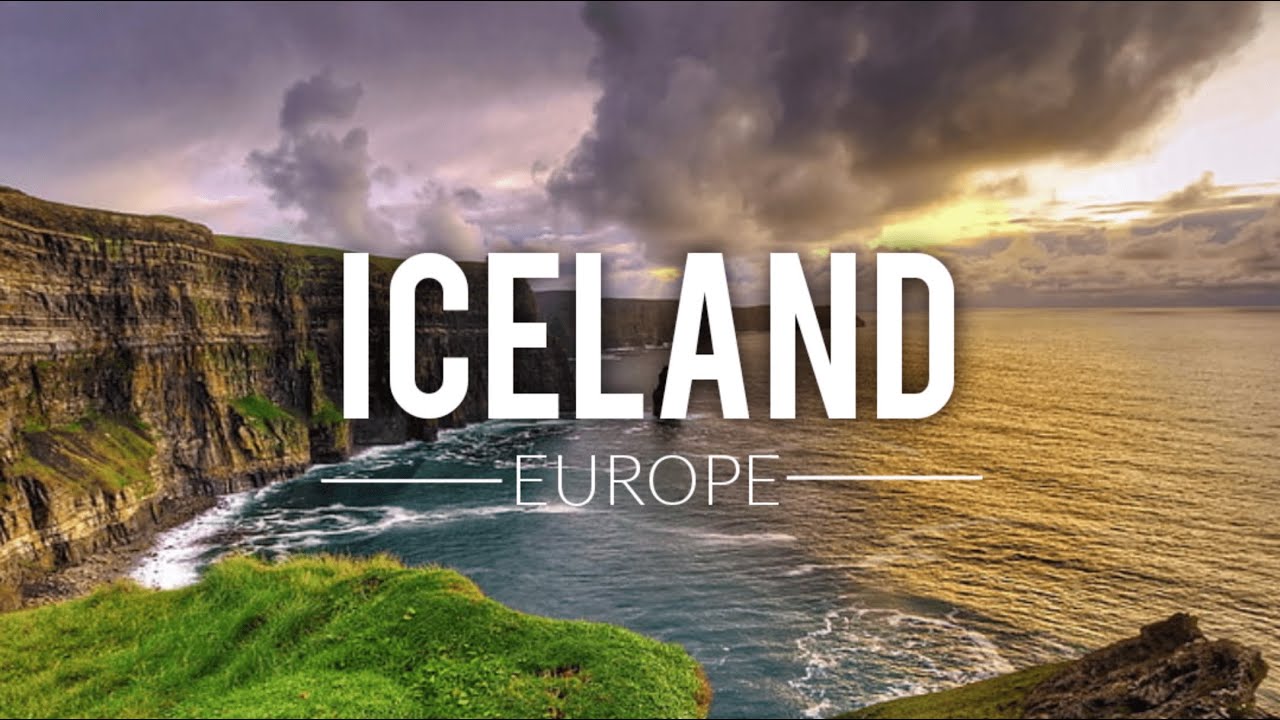 FLY OVER ICELAND AS AN EAGLE [4K UHD] Relaxing Music Along With ...