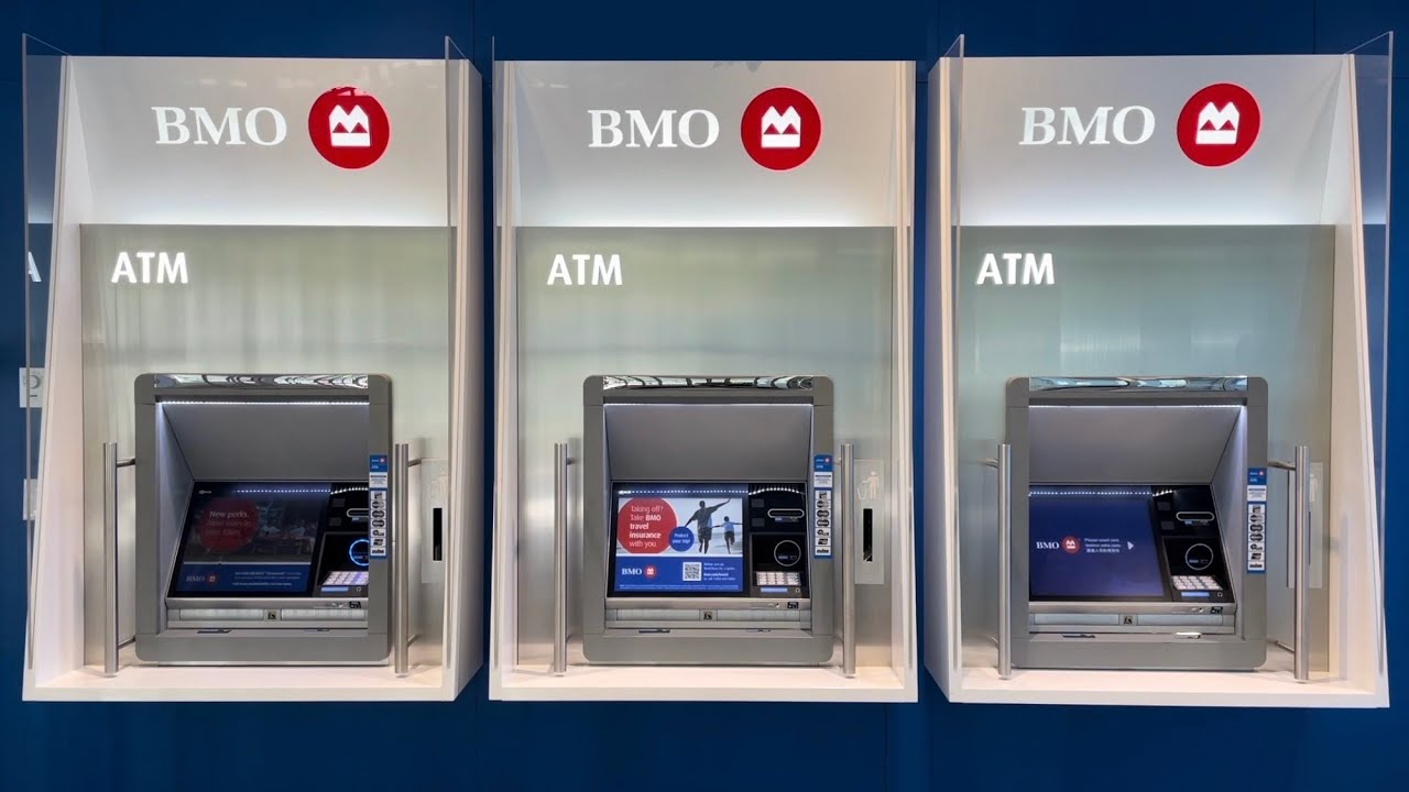 Withdrawing $100 at a BMO Bank of Montreal ATM @ BMO 480 SW Marine ...