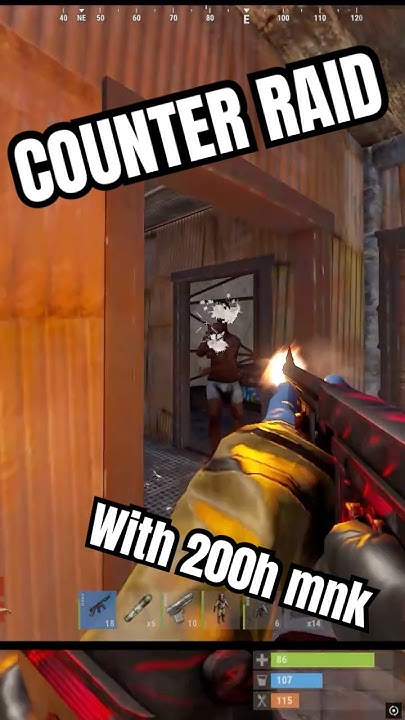 Counter raid with 200h mnk ! RUST SOLO #rust #rustconsole #rustsolo #rustraid #rustpvp - YouTube