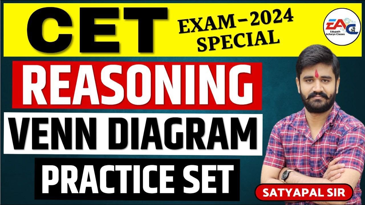 CET REASONING || VENN DIAGRAM || CET Online Classes 2024 | BY SATYPAL ...