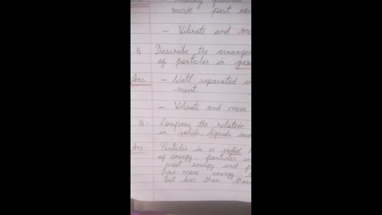 The particulate nature of matter quiz | Chemistry#science. - YouTube