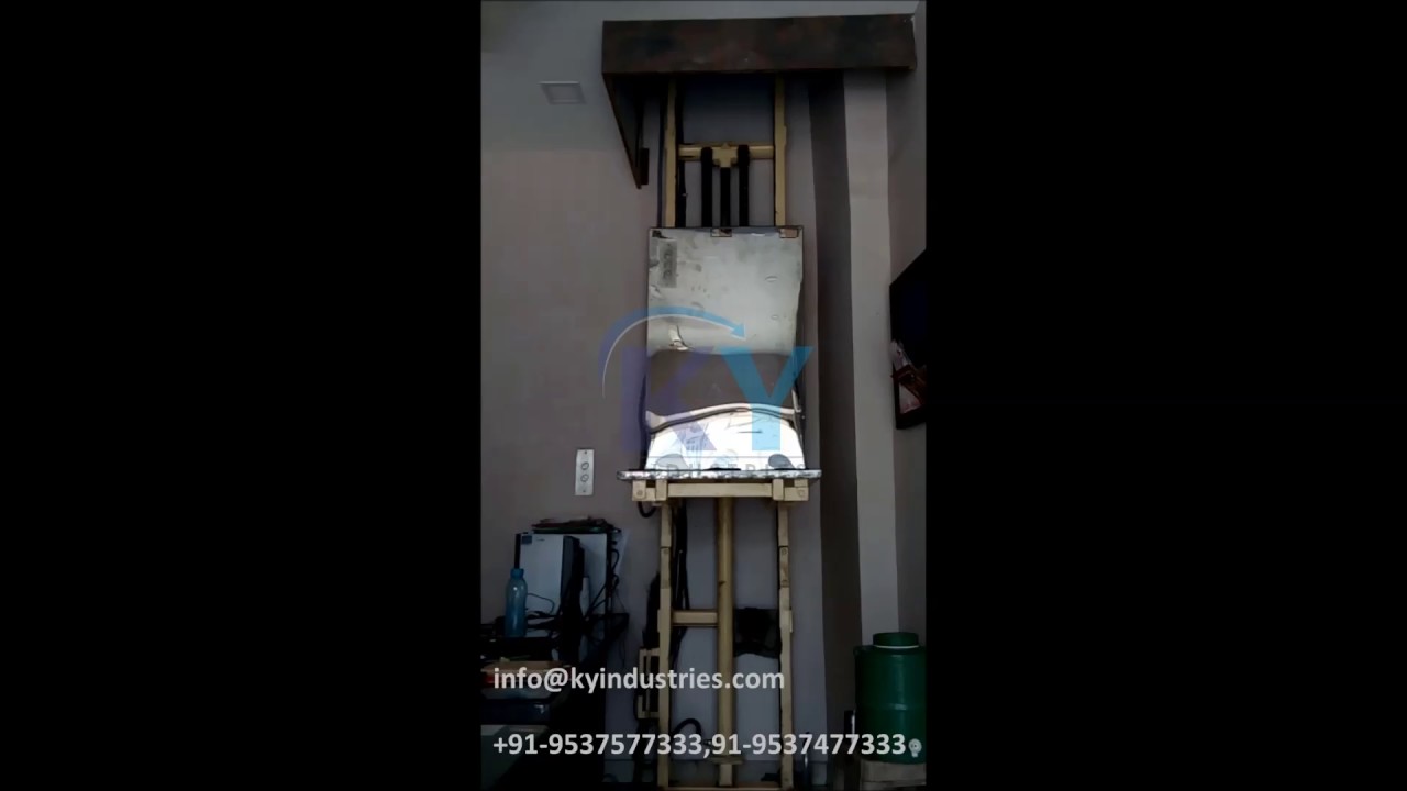 Hydraulic Lift Bareilly With SS Cladding Without Railing Economical ...