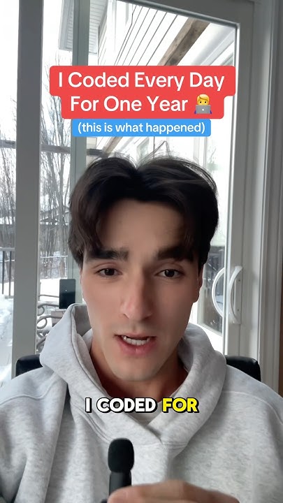 I coded every day for a year… - YouTube