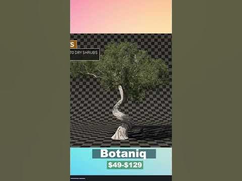 1$ plant addon vs botaniq and nisaga blender plant addons - YouTube