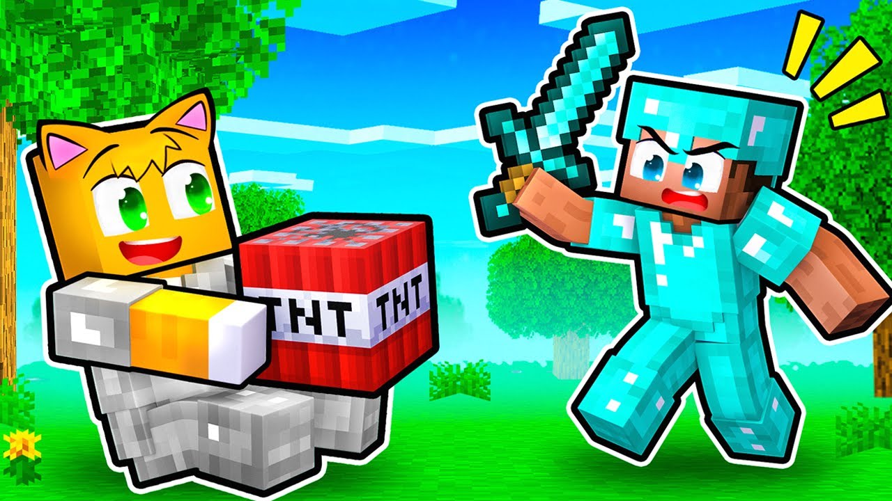 Playing Minecraft With A Pro Player - YouTube