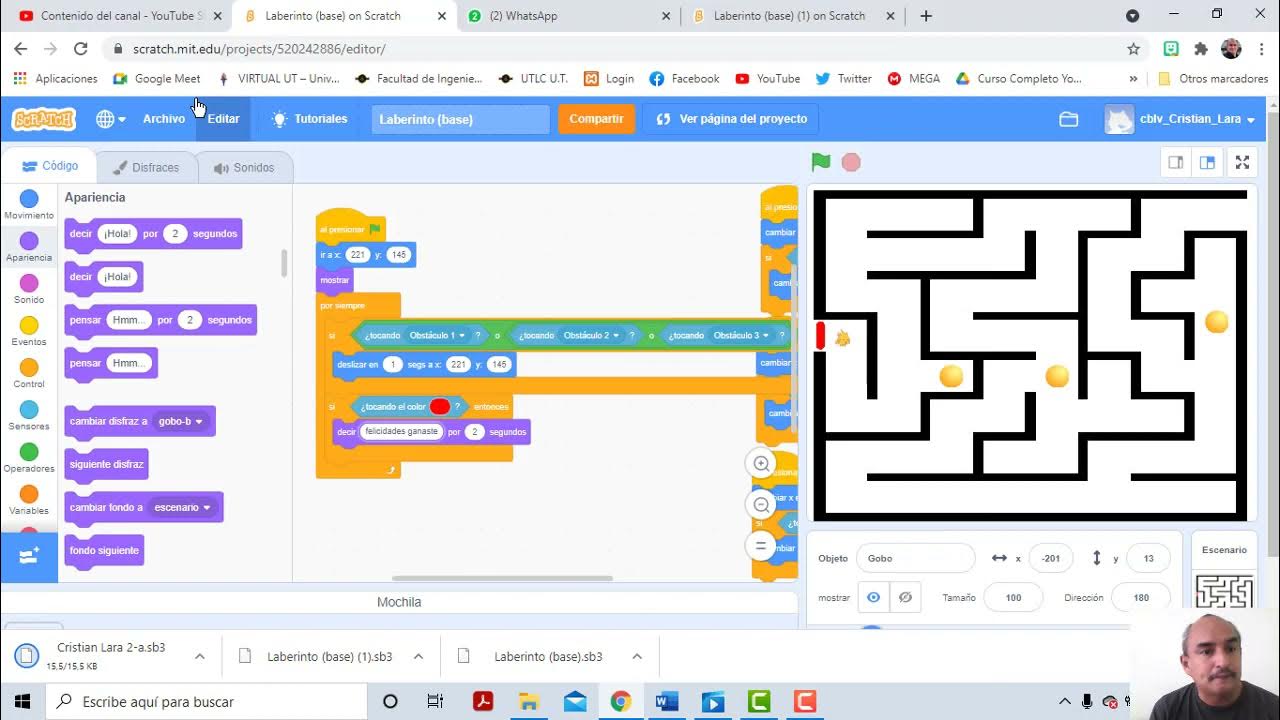 descargar y abrir archivos de proyectos scratch - YouTube