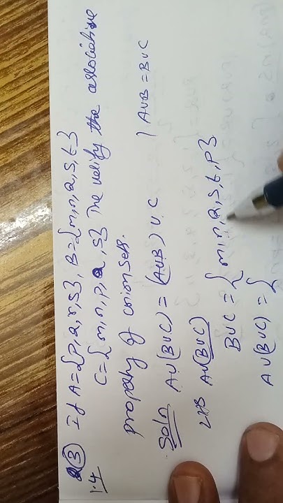 9 th std maths chapter 1 , set languages,exercise 1.4 sum 3 - YouTube