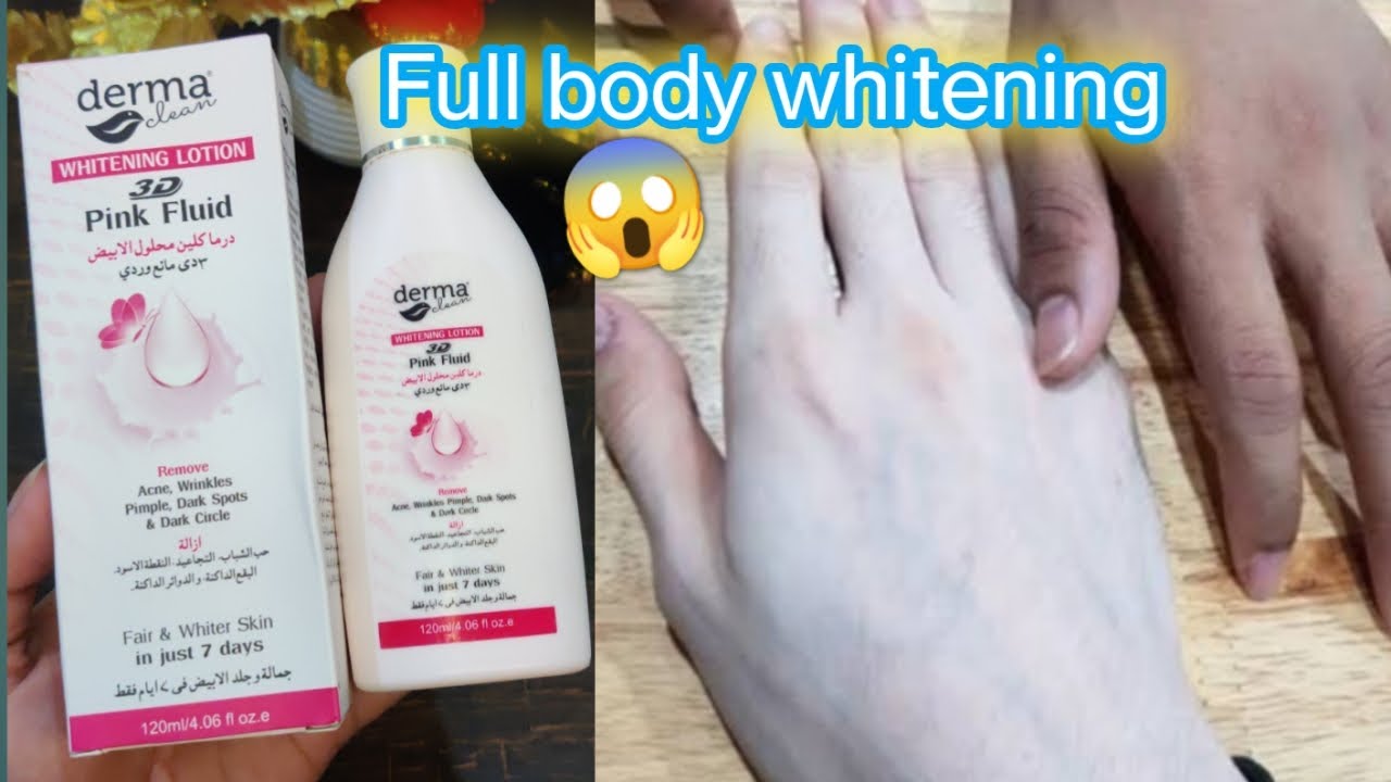 Full body whitening treatment at home 😱 |Derma clean whitening lotion ...