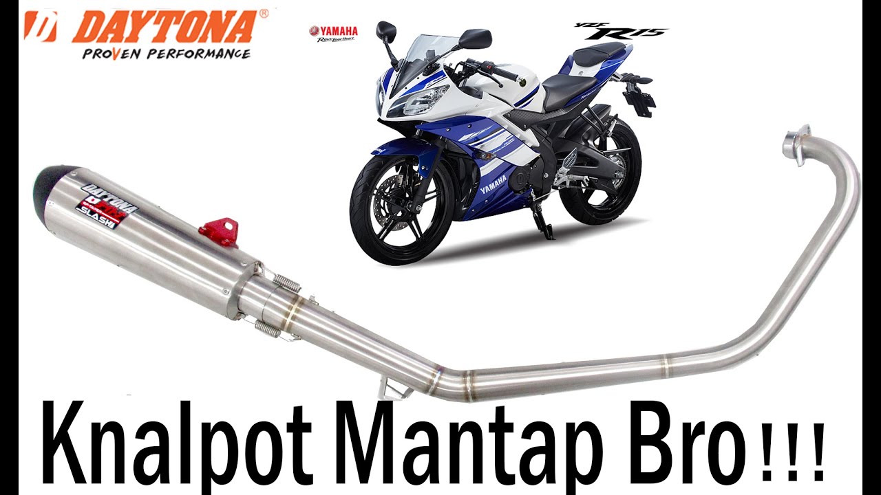 Knalpot Daytona Yamaha R15 / Xabre (GP Taper Slash) - YouTube