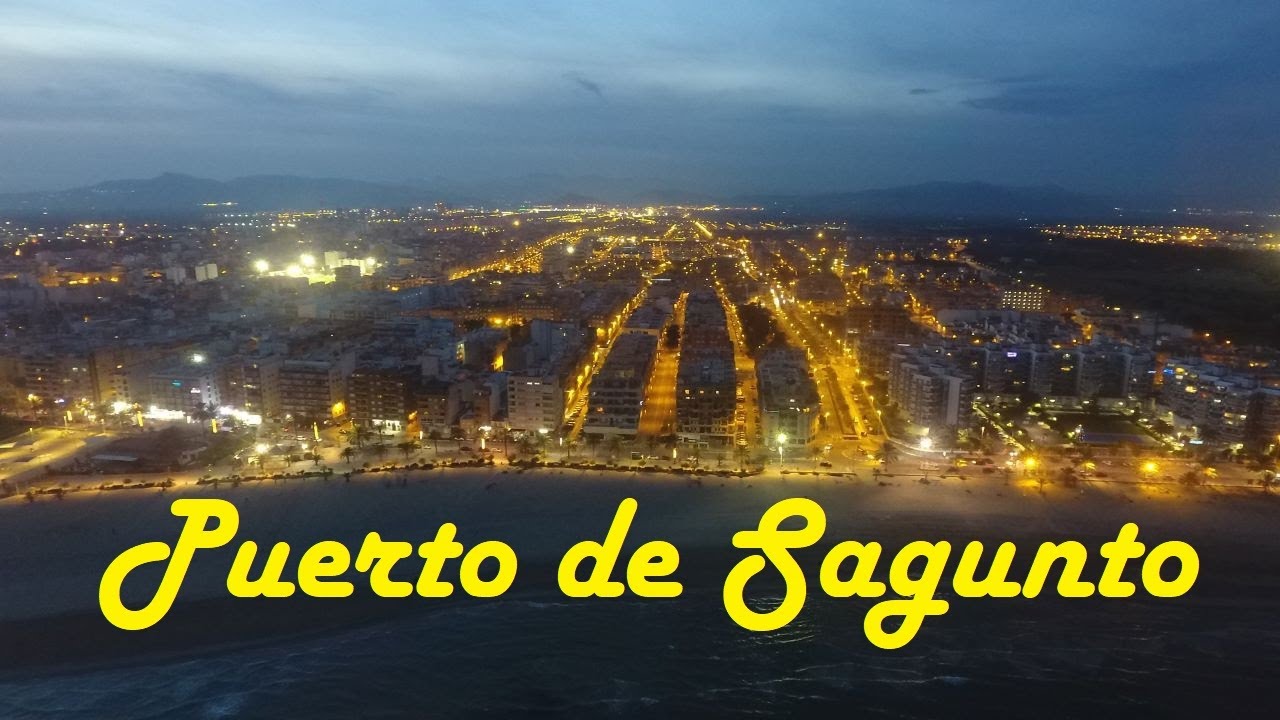 Playa del Puerto de Sagunto(atardecer)drone 4k - YouTube