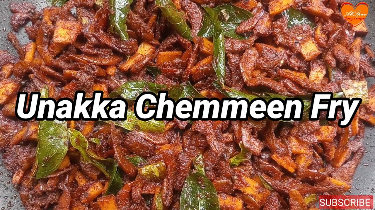#Unakka chemmeen fry recipe #How to make unakka chemmeen fry #Dried ...