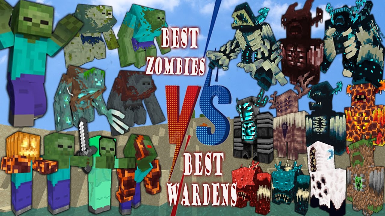 Best Warden VS Best Zombies | Wardens Boss Battle VS Zombies Bosses ...