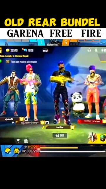 OLD REAR BUNDEL IN GARENA FREE FIRE 😱😭#freefire #shortfeed #shorts # ...