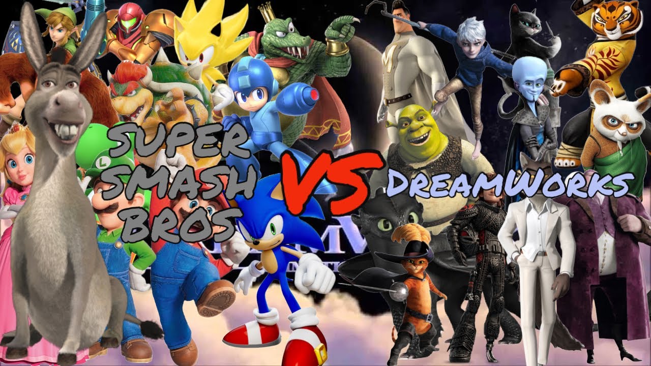 Super Smash Bros/sonic verse vs DreamWorks - YouTube