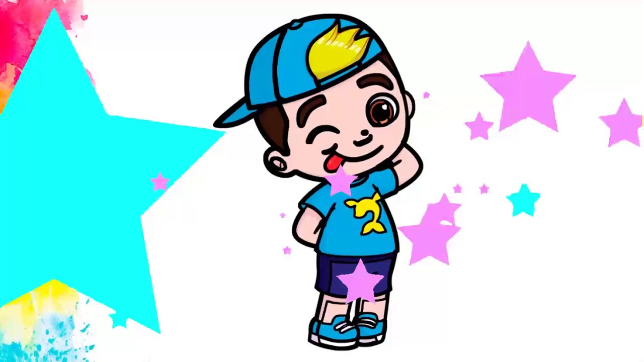 DESENHANDO E PINTANDO | LUCCAS NETO - LUCCAS TOON - YouTube