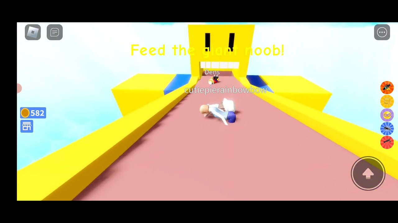 Don t press the button 4 stage #41 feed the giant noob - YouTube